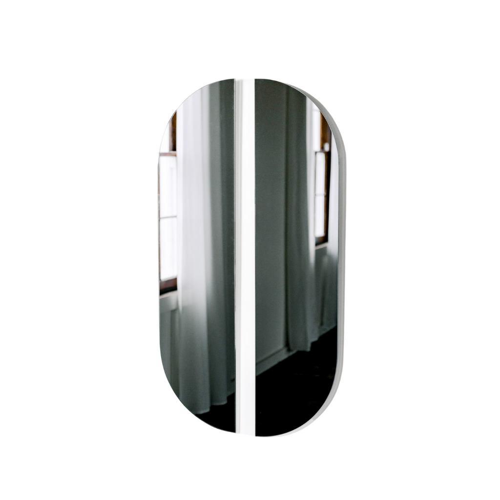 "Aria Refract"-Racetrack Mirror Reflected Set in Smoke Tint – Candice ...